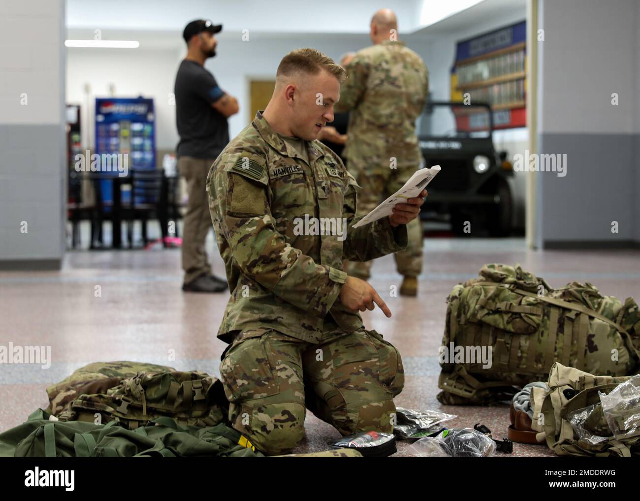Spc. Austin Manville assigned to the New York National Guard's C Troop ...