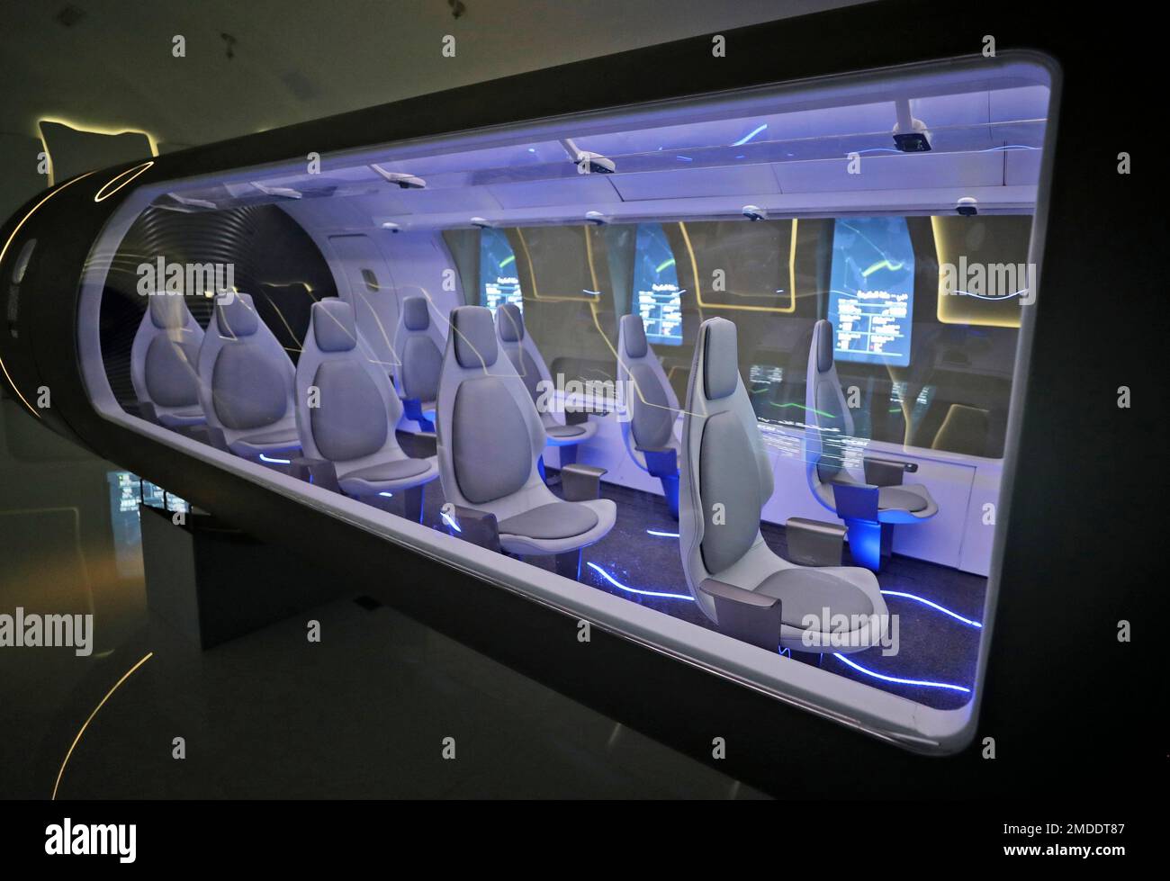 Zeleros premieres hyperloop vehicle is presented during a media tour at ...