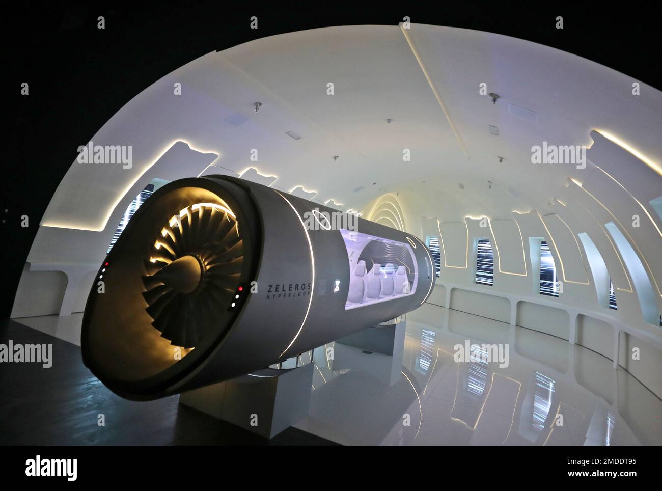 Zeleros premieres hyperloop vehicle is presented during a media tour at ...