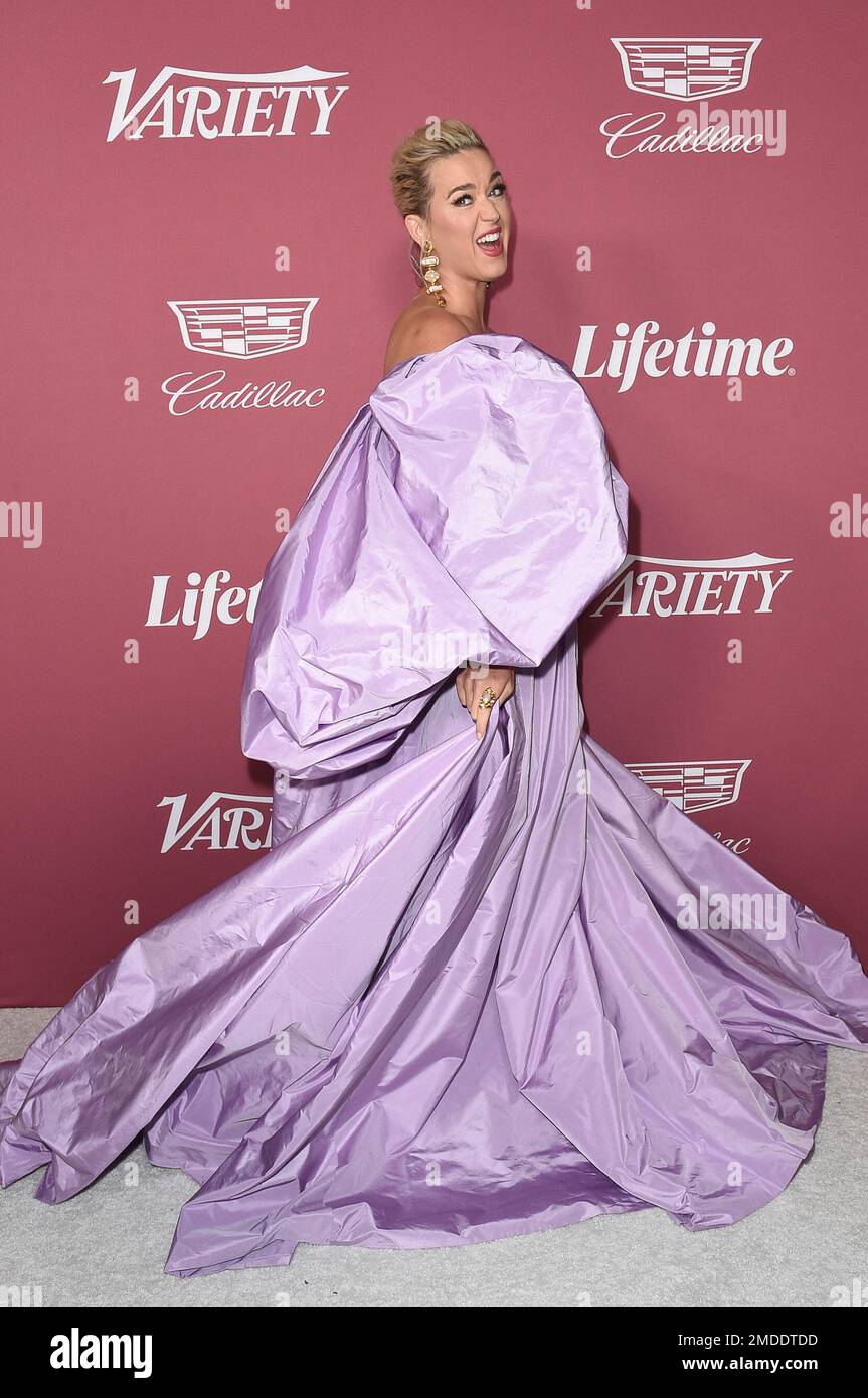 Katy Perry arrives at Variety's Power of Women: Los Angeles on Thursday ...