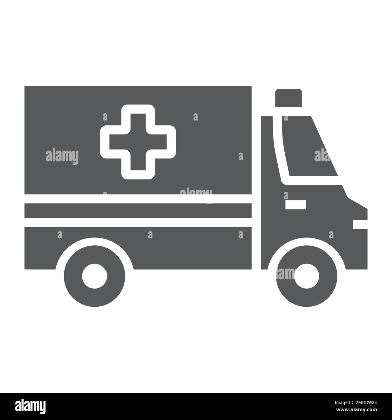 Ambulance glyph icon, emergency and hospital, transport sign, vector ...