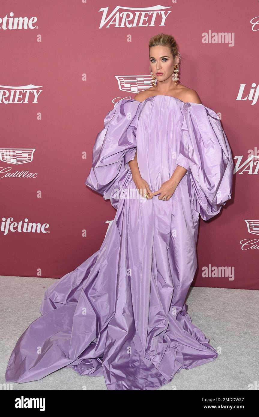 Katy Perry arrives at Variety's Power of Women: Los Angeles on Thursday ...