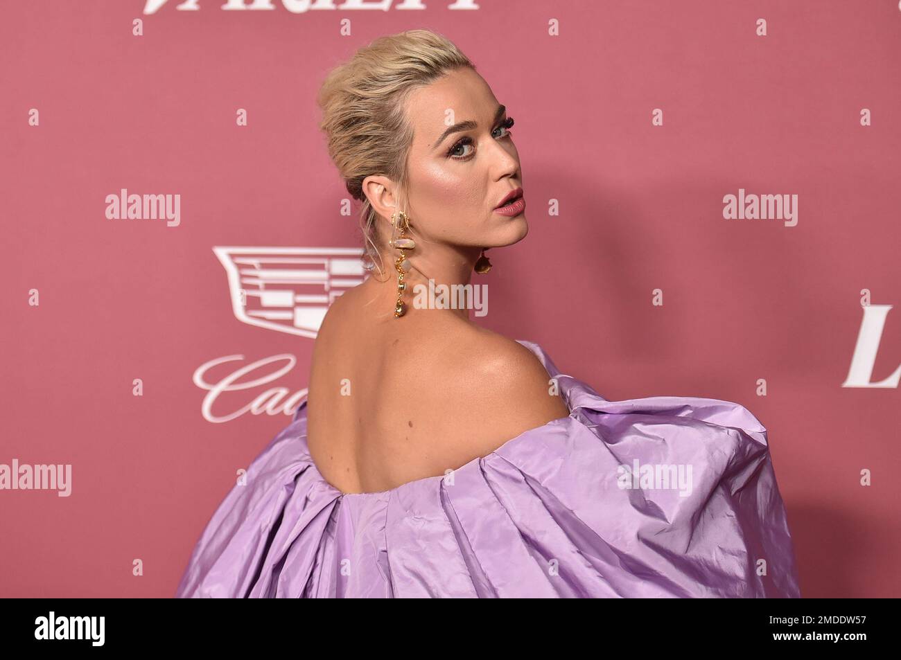 Katy Perry arrives at Variety's Power of Women: Los Angeles on Thursday ...