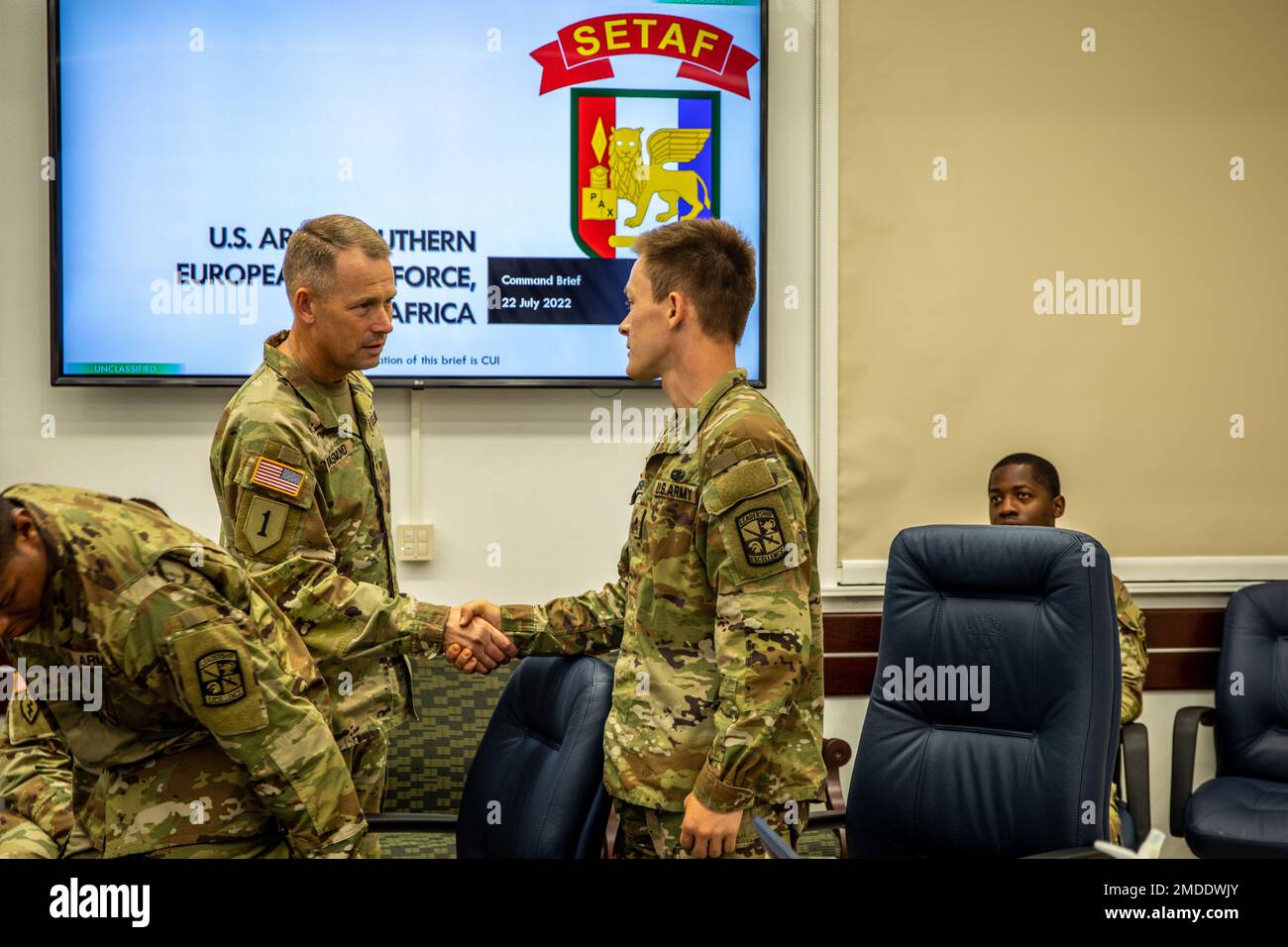Maj. Gen. Todd R. Wasmund, U.S. Army Southern European Task Force, Africa commanding general ...