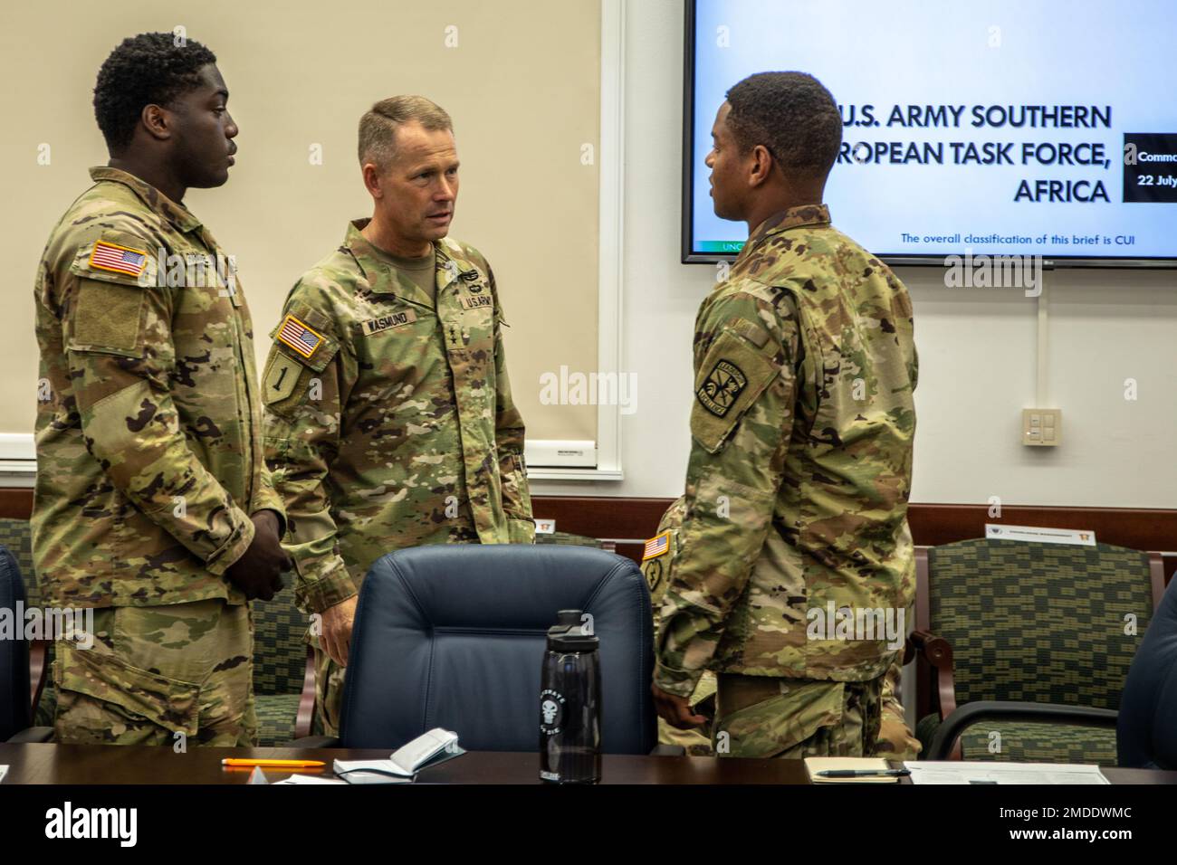 Maj. Gen. Todd R. Wasmund, U.S. Army Southern European Task Force, Africa commanding general ...
