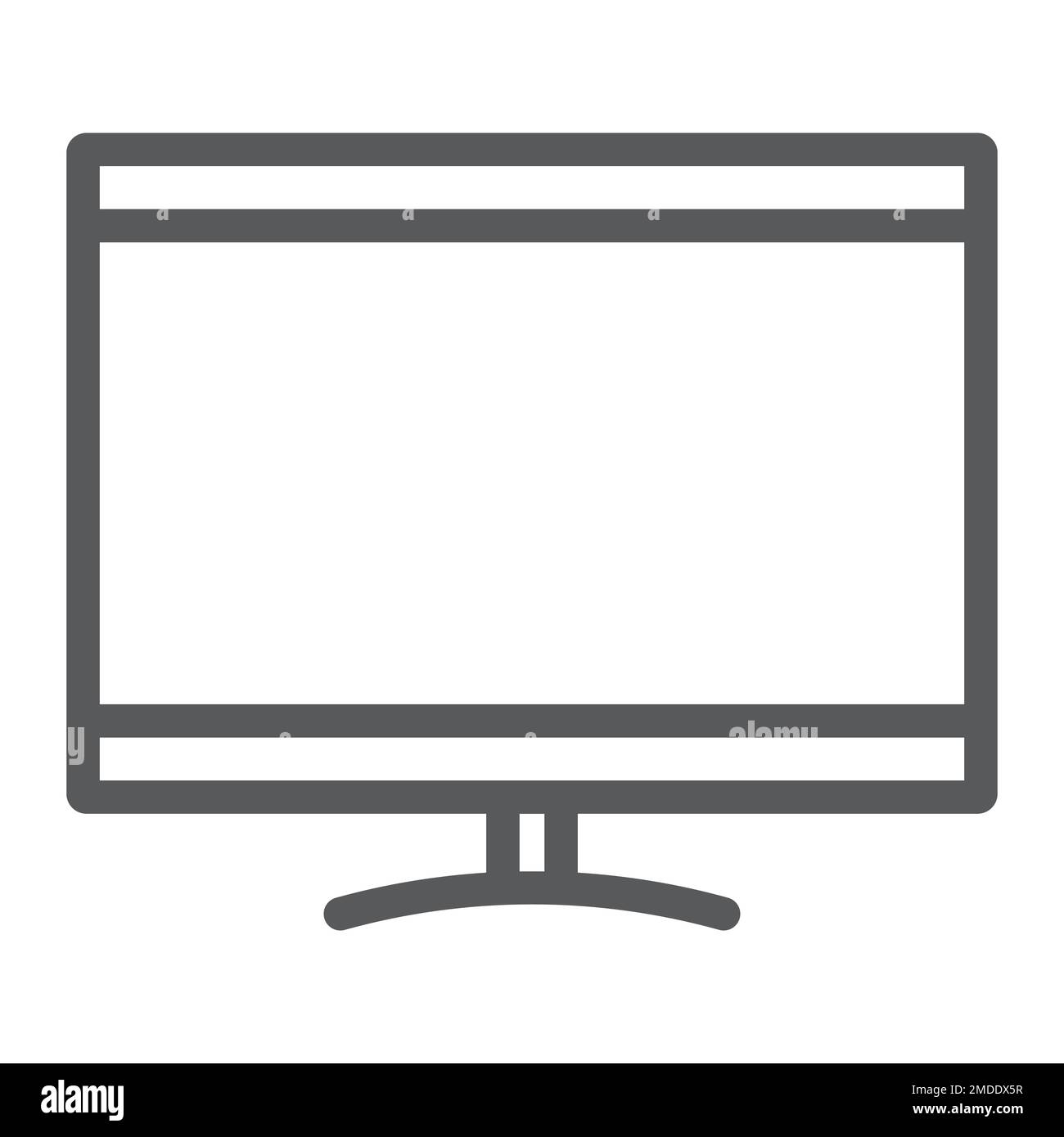 Smart tv line icon, electronic and television, monitor sign, vector ...
