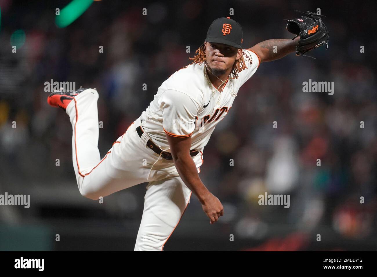 San Francisco Giants' Camilo Doval against the Arizona Diamondbacks ...