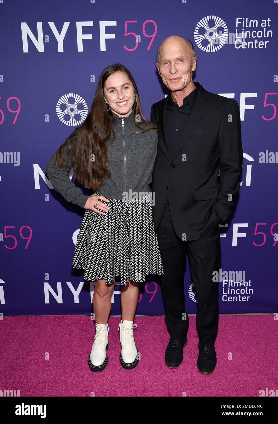 Actor Ed Harris, right, and daughter Lily Harris attend a special ...
