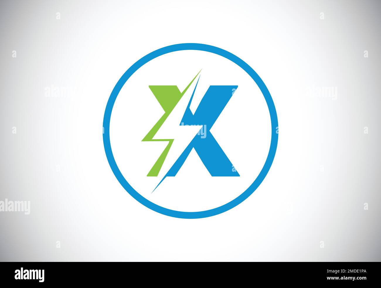 Initial X letter logo design with lighting thunder bolt. Electric bolt ...
