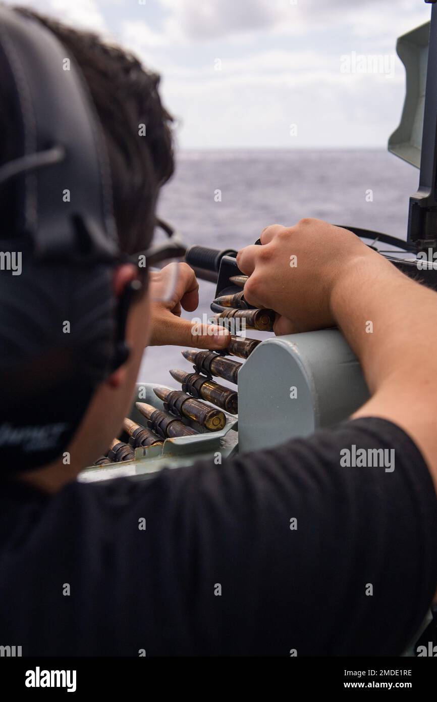 220722-O-QR492-1014-CA PACIFIC OCEAN (July 22, 2022) A member of Royal ...