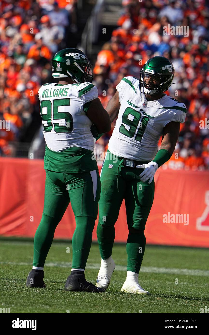 New York Jets Denver Broncos XXX in the first half of an NFL football ...