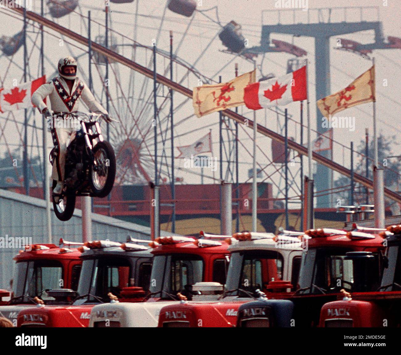 FILE - In this Aug. 20, 1974, file photo Daredevil motorcyclist Evel ...