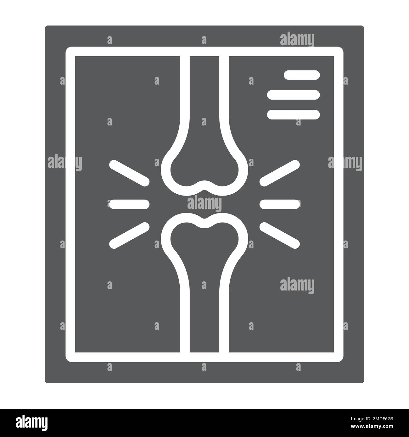 X-ray glyph icon, medicine and clinical, radiology sign, vector ...