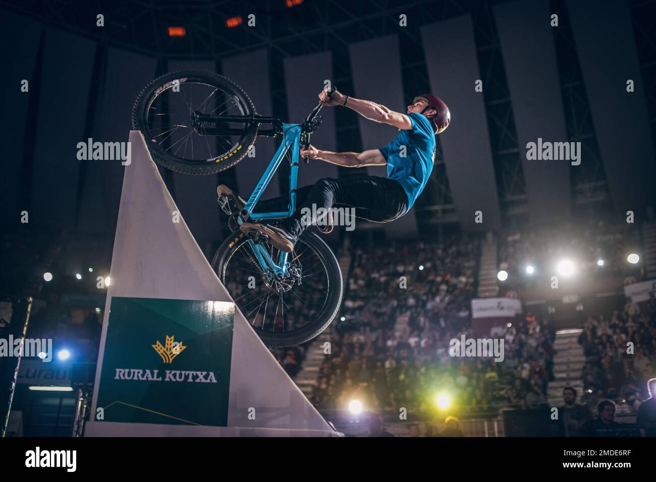Bmx rider in action at an event in Spain Stock Photo - Alamy