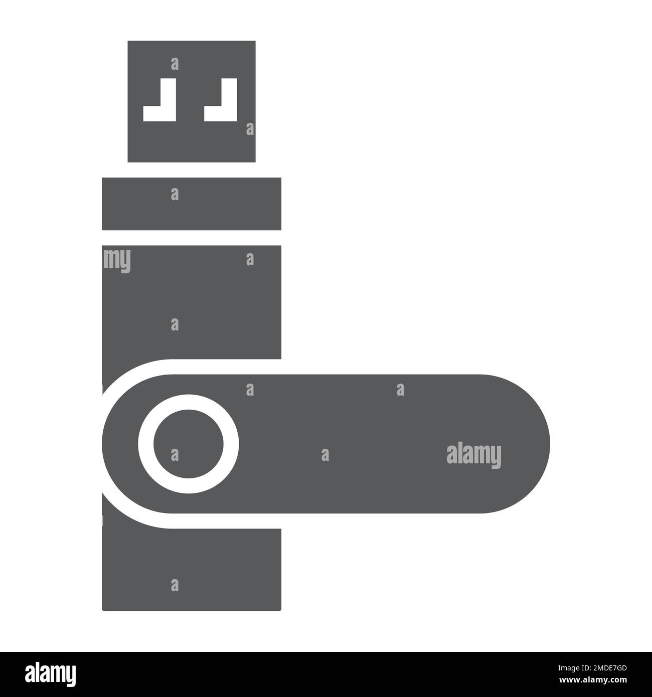 Usb flash, flash card glyph icon, electronic and device, memory sign ...