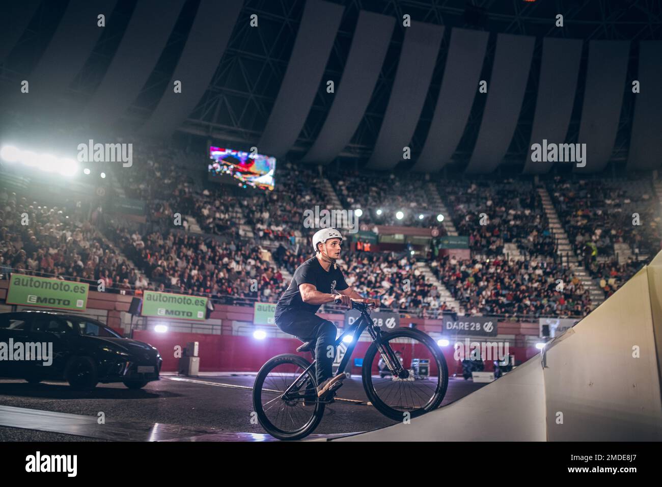 Bmx rider in action at an event in Spain Stock Photo - Alamy