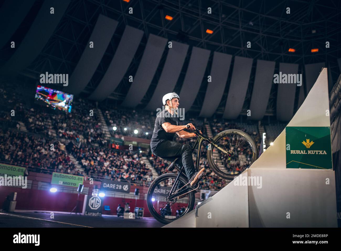 Bmx rider in action at an event in Spain Stock Photo - Alamy