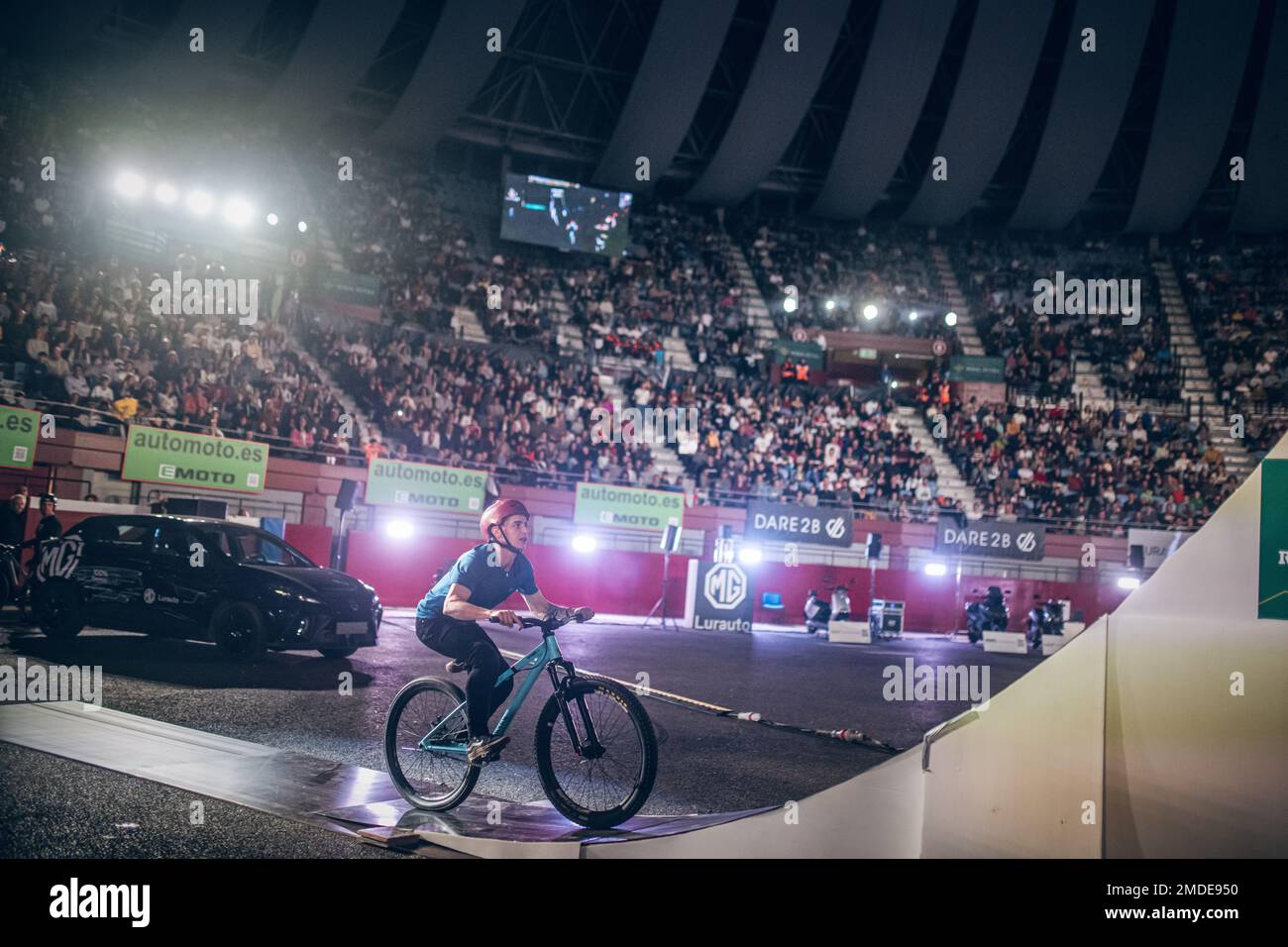 Bmx rider in action at an event in Spain Stock Photo - Alamy