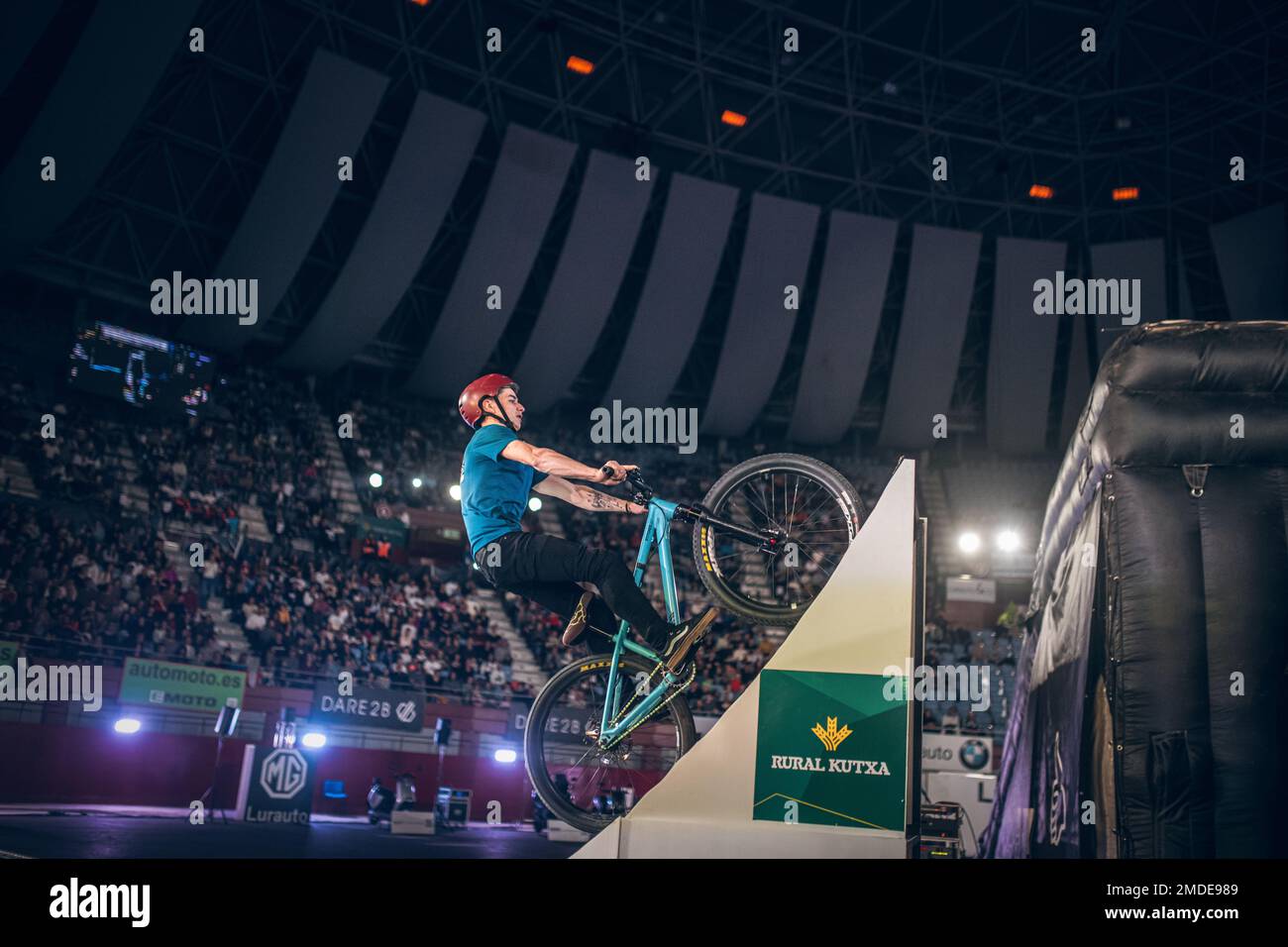 Bmx rider in action at an event in Spain Stock Photo - Alamy