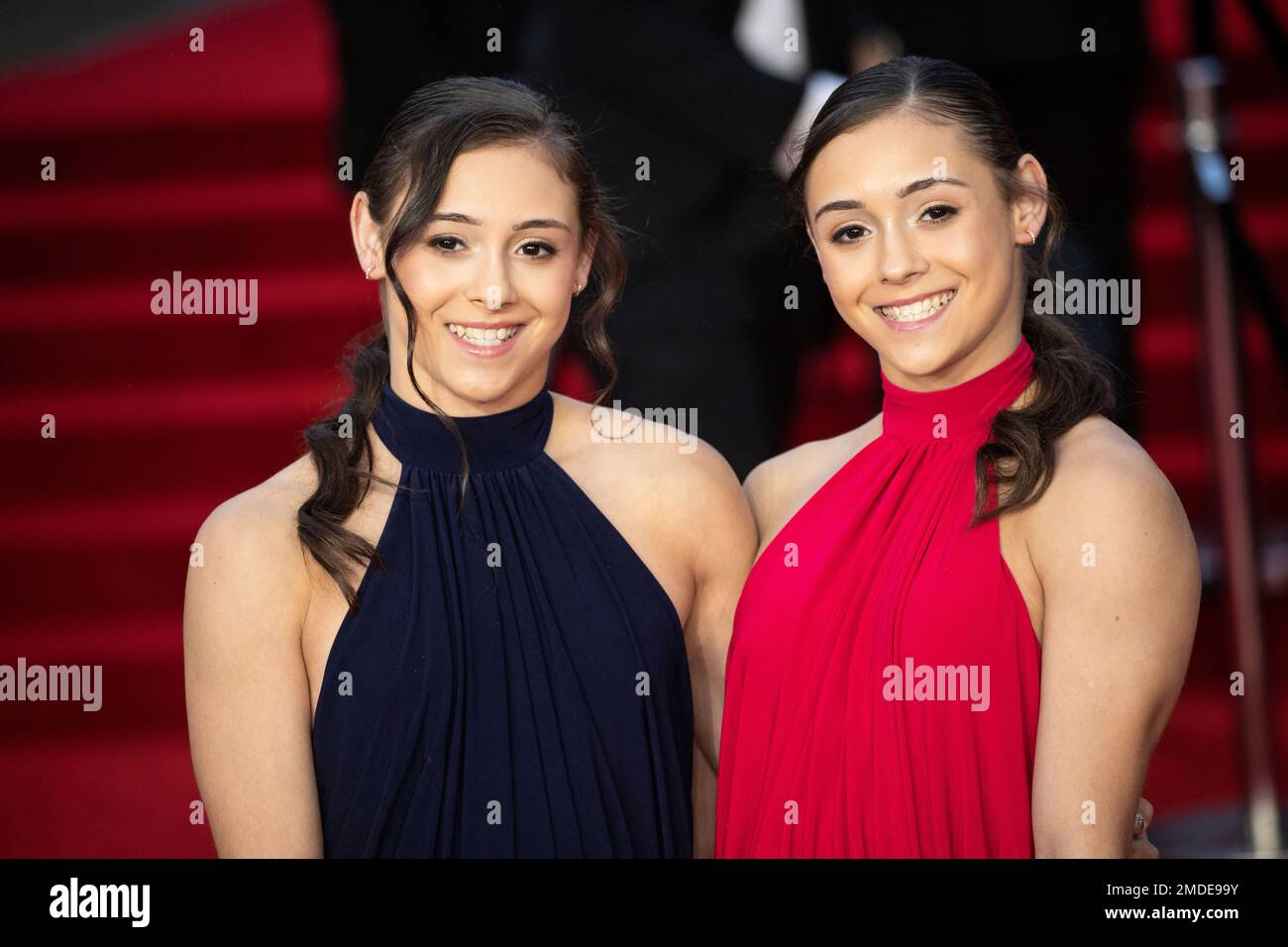 Jessica Gadirova and Jennifer Gadirova pose for photographers uon ...