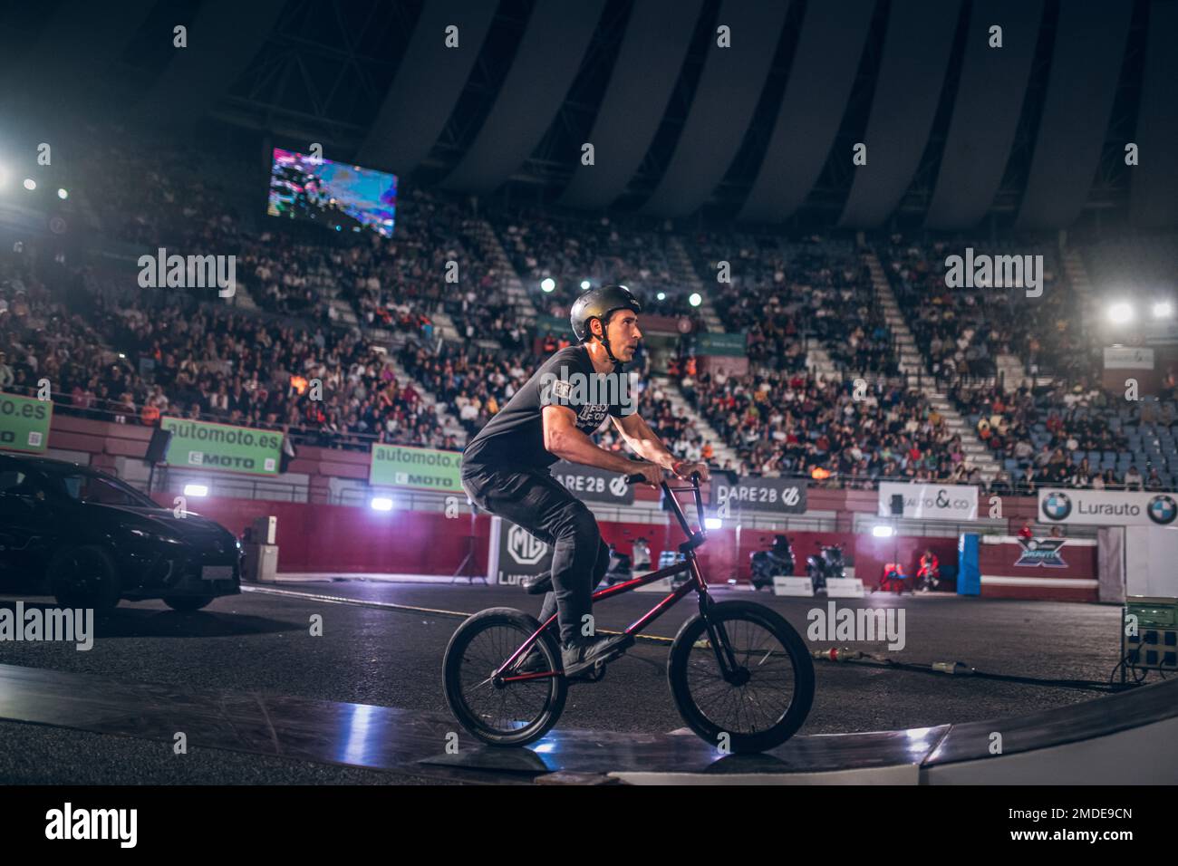 Bmx rider in action at an event in Spain Stock Photo - Alamy