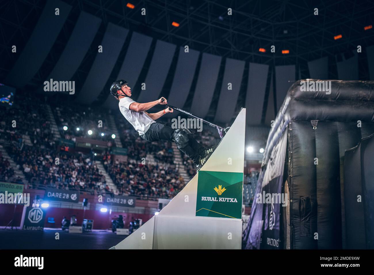 Alex Gonga Scooter rider in action at an event in Spain Stock Photo - Alamy