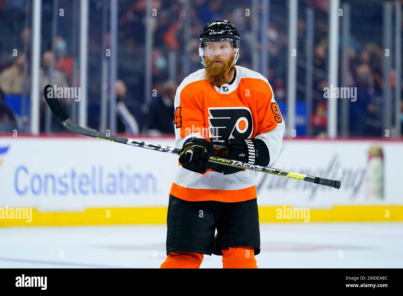 Philadelphia Flyers' Ryan Ellis plays during a preseason NHL hockey ...