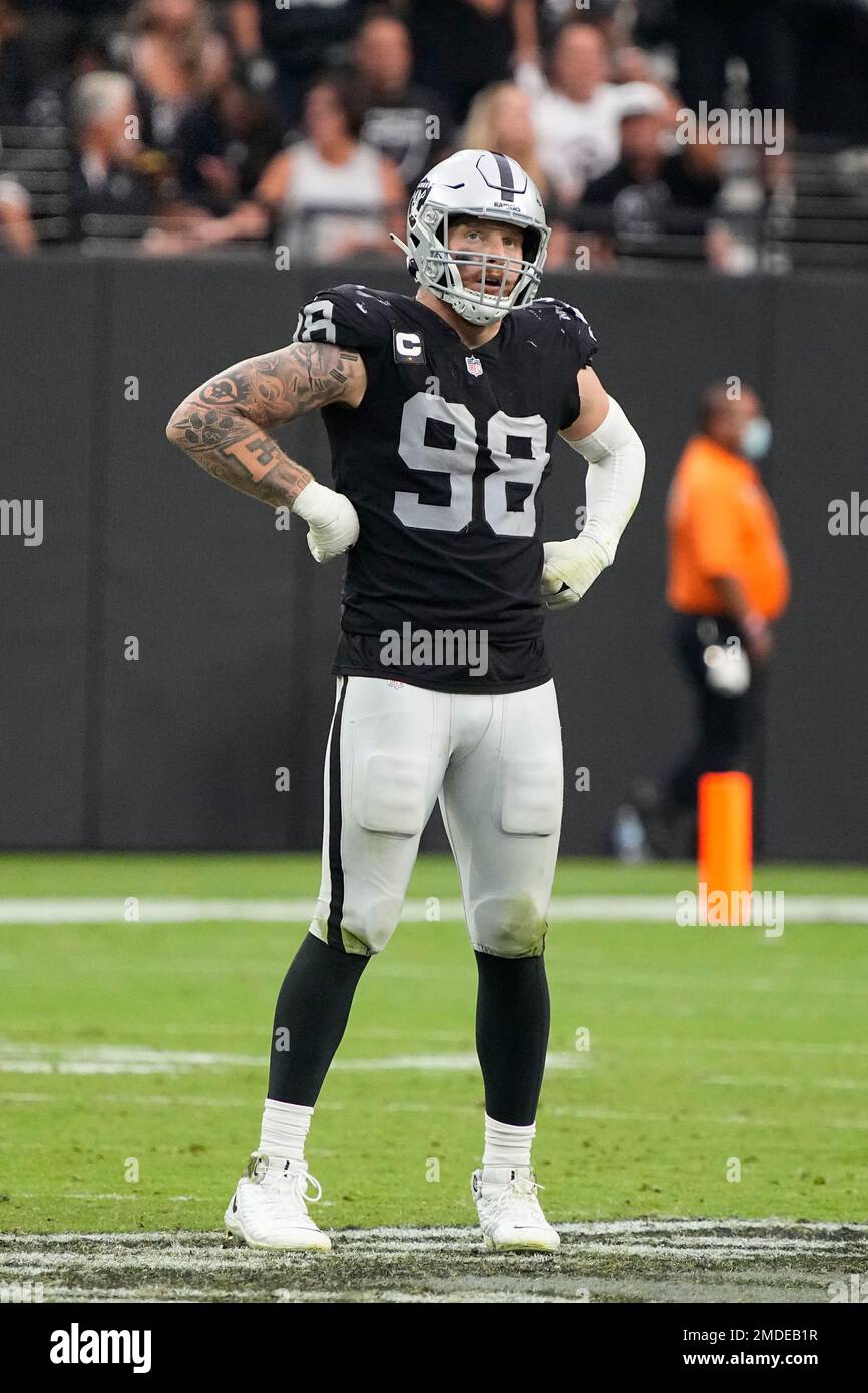 Las Vegas Raiders defensive end Maxx Crosby (98) during an NFL football ...