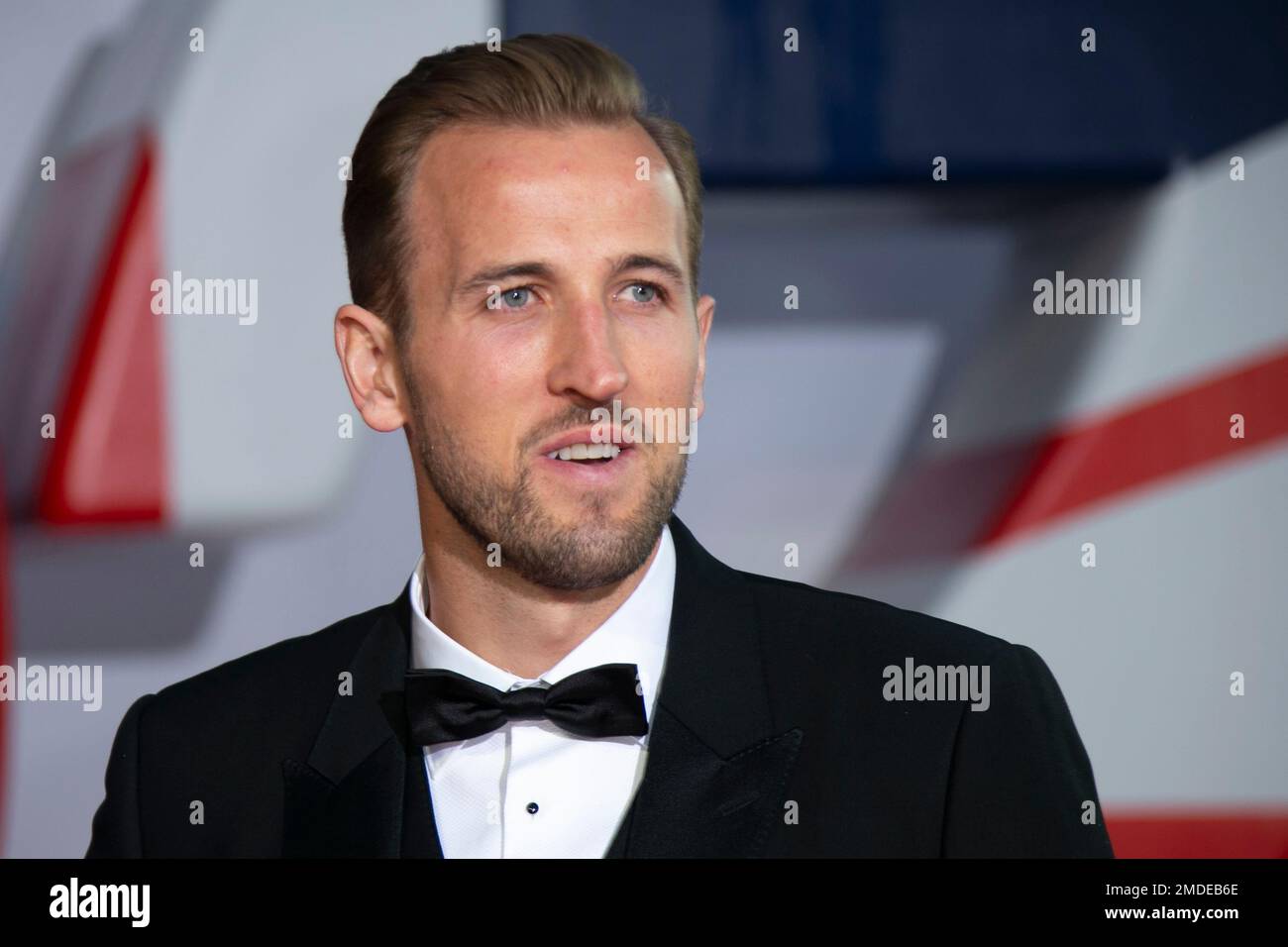 Harry Kane poses for photographers upon arrival for the World premiere ...