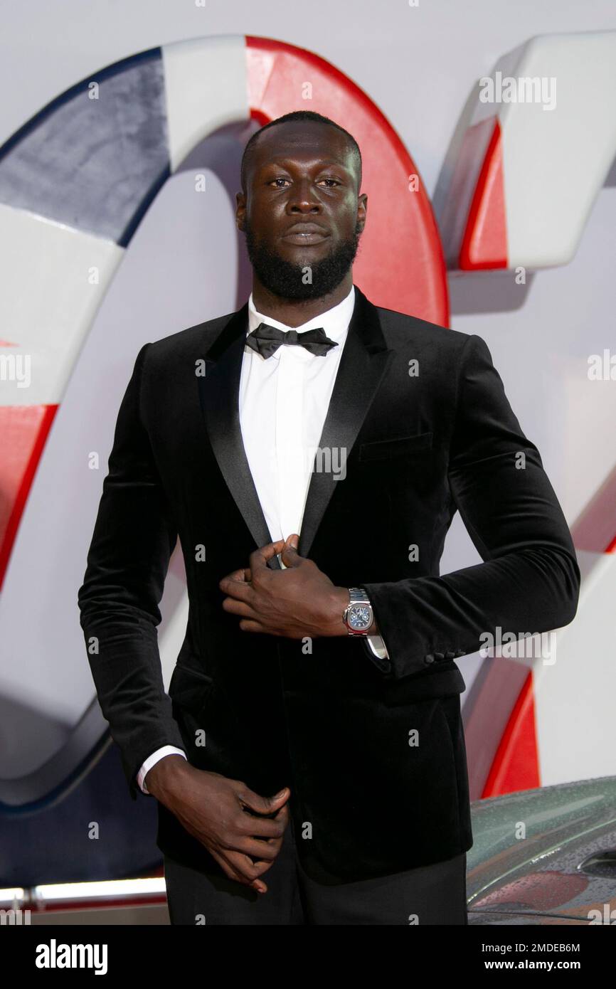 Stormzy poses for photographers upon arrival for the World premiere of ...