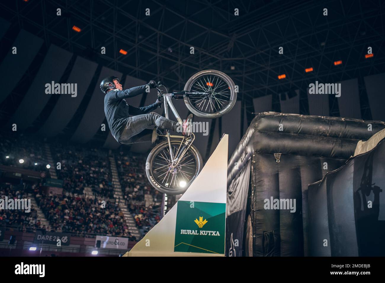 Bmx rider in action at an event in Spain Stock Photo - Alamy