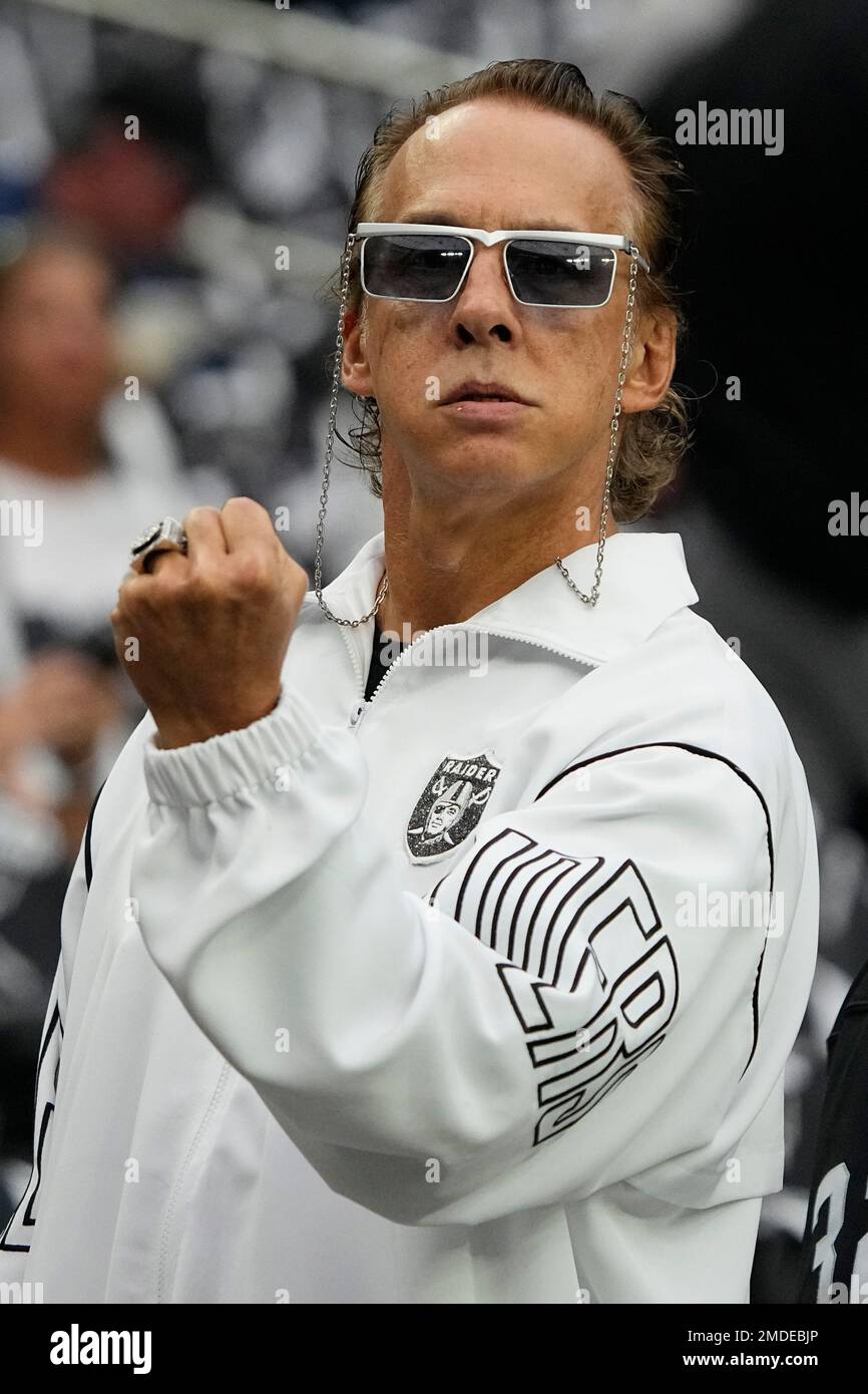 Las Vegas Raiders fans during an NFL football game against the Miami ...