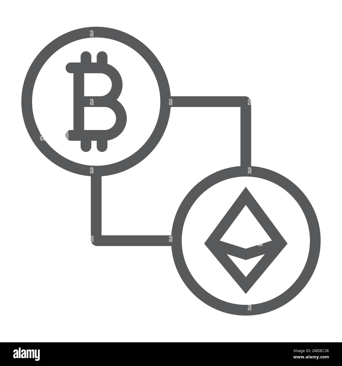 Bitcoin vs ethereum Stock Vector Images - Alamy