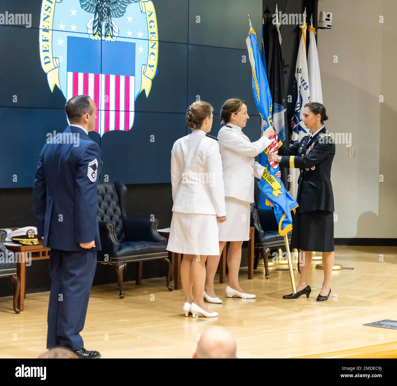 Navy Vice Adm. Michelle Skubic, director of the Defense Logistics ...