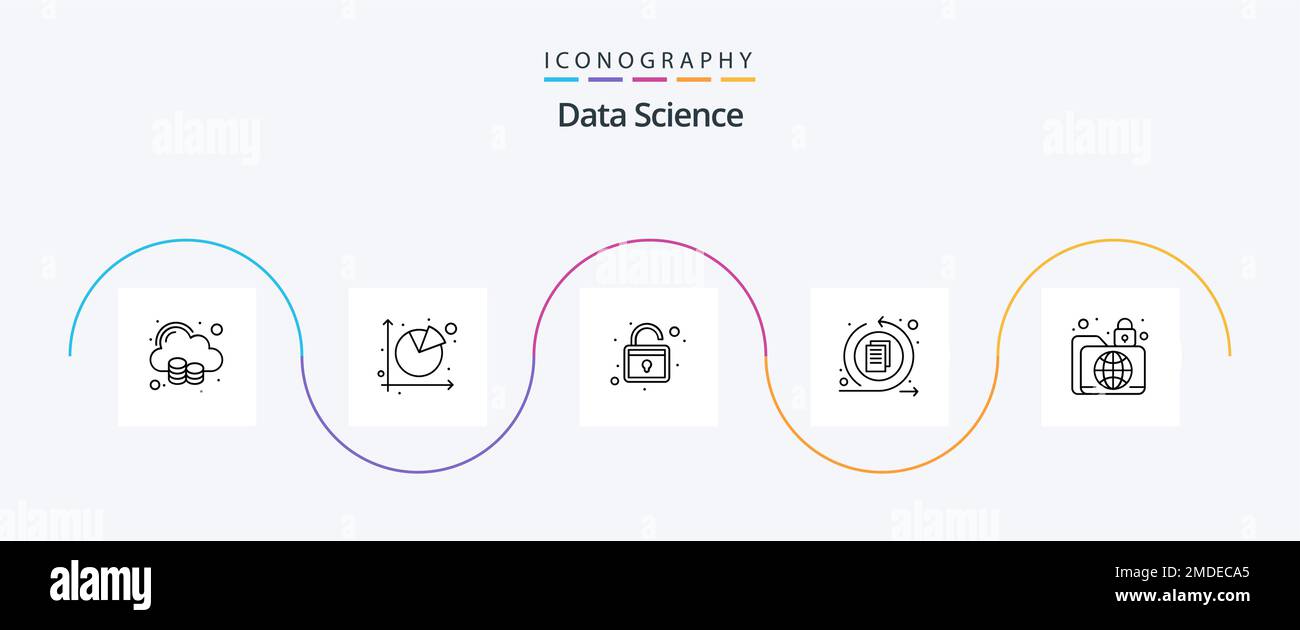 Data Science Line 5 Icon Pack Including folder. data process. pie ... Data Science Line 5 Icon Pack Including folder. data process. pie ...