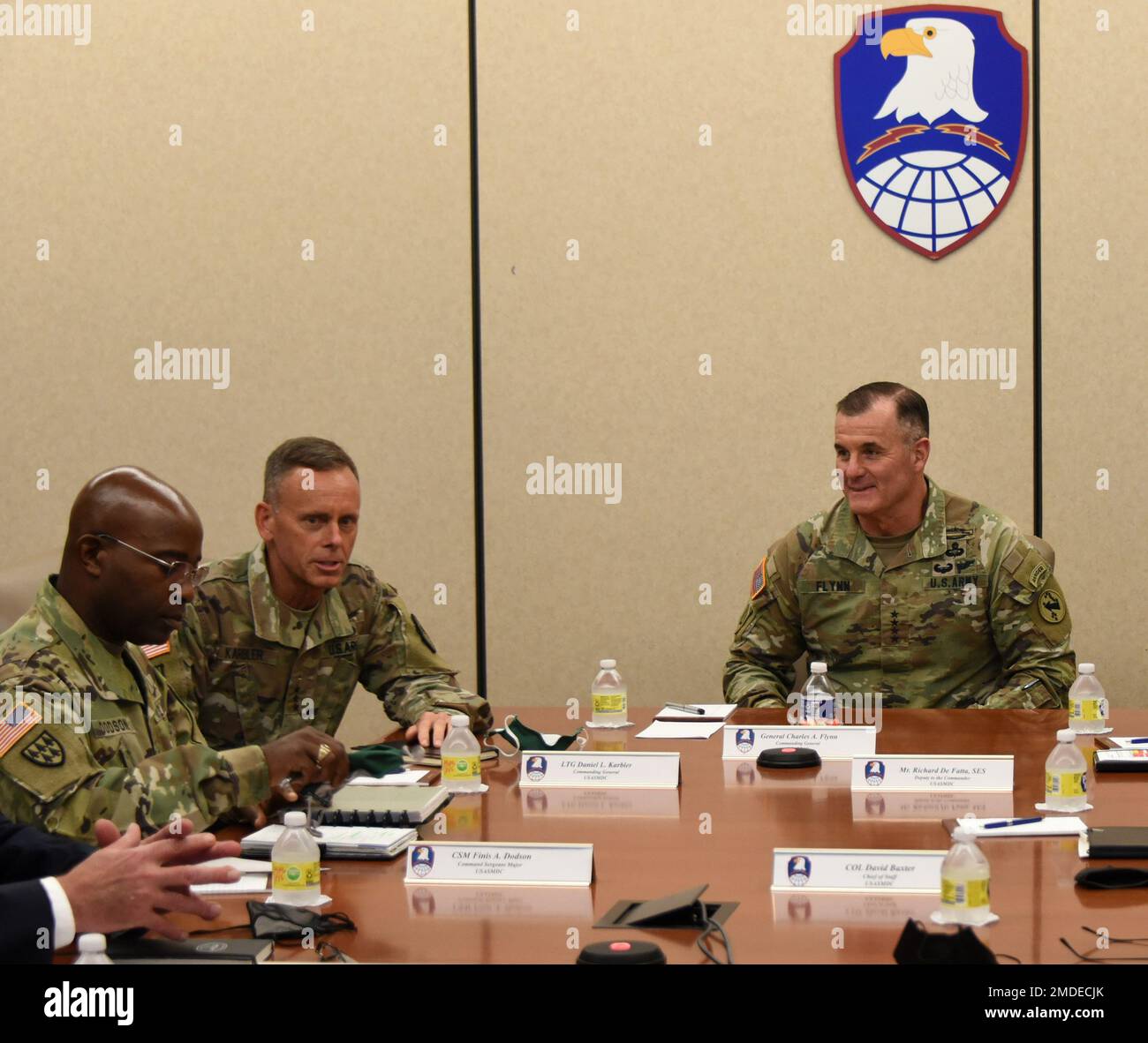 Gen. Charles A. Flynn, right, commander of U.S. Army Pacific, visits ...