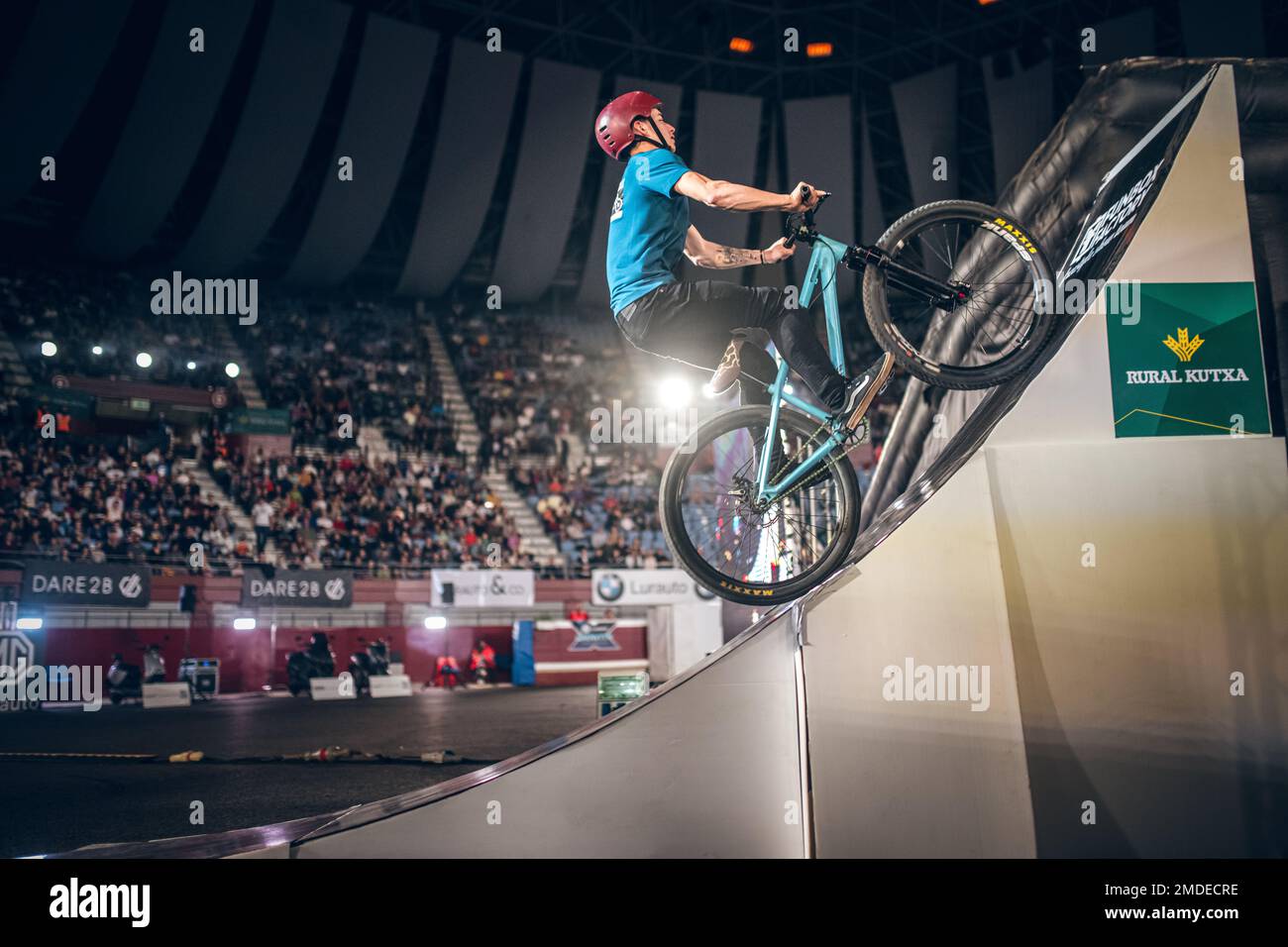 Bmx rider in action at an event in Spain Stock Photo - Alamy