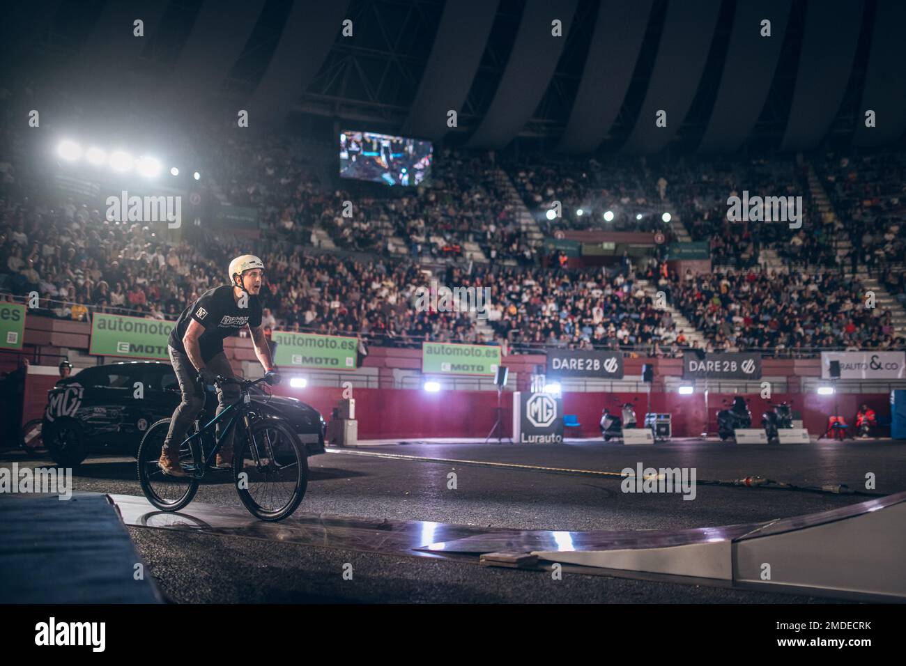 Bmx rider in action at an event in Spain Stock Photo - Alamy
