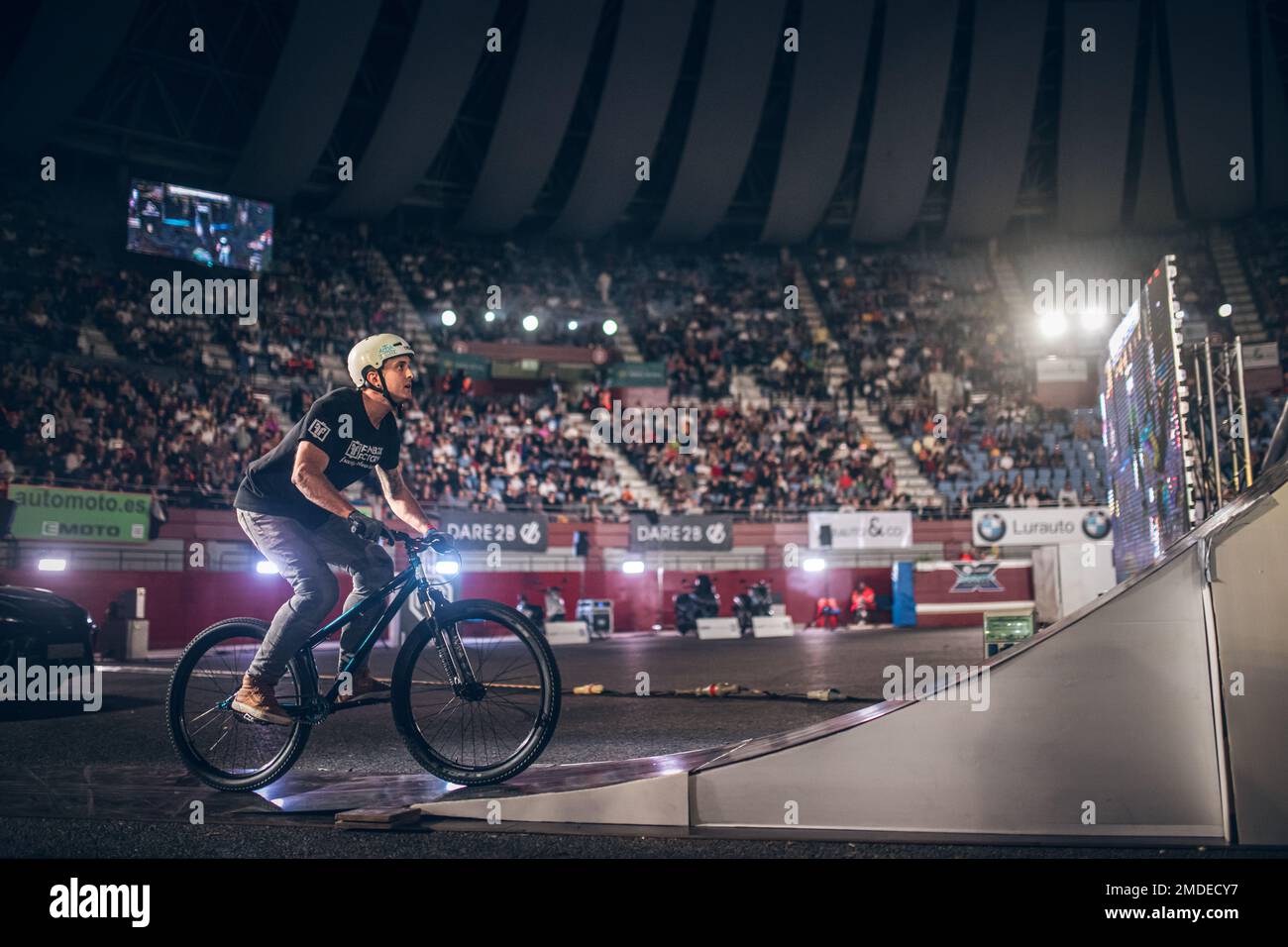 Bmx rider in action at an event in Spain Stock Photo - Alamy