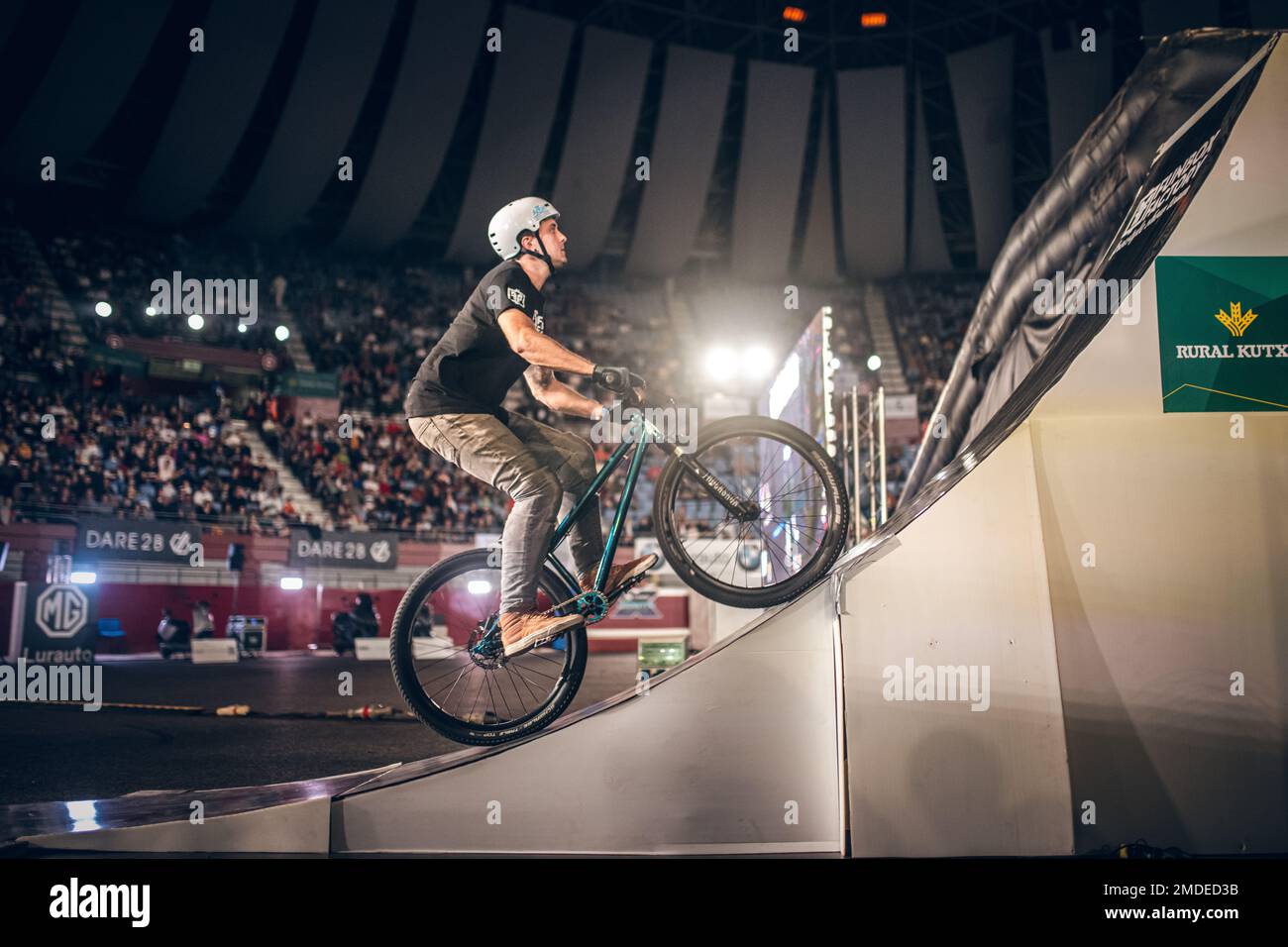 Bmx rider in action at an event in Spain Stock Photo - Alamy