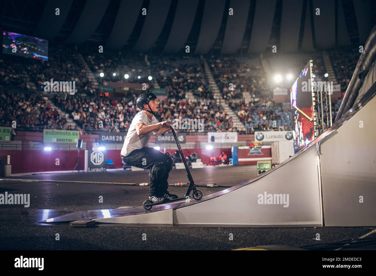 Alex Gonga Scooter rider in action at an event in Spain Stock Photo - Alamy