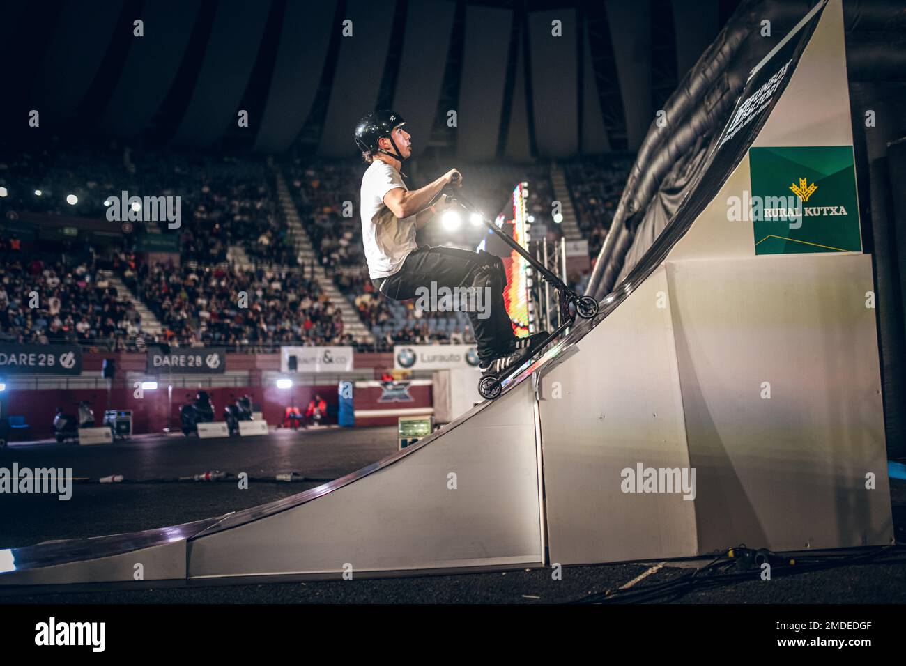 Alex Gonga Scooter rider in action at an event in Spain Stock Photo - Alamy