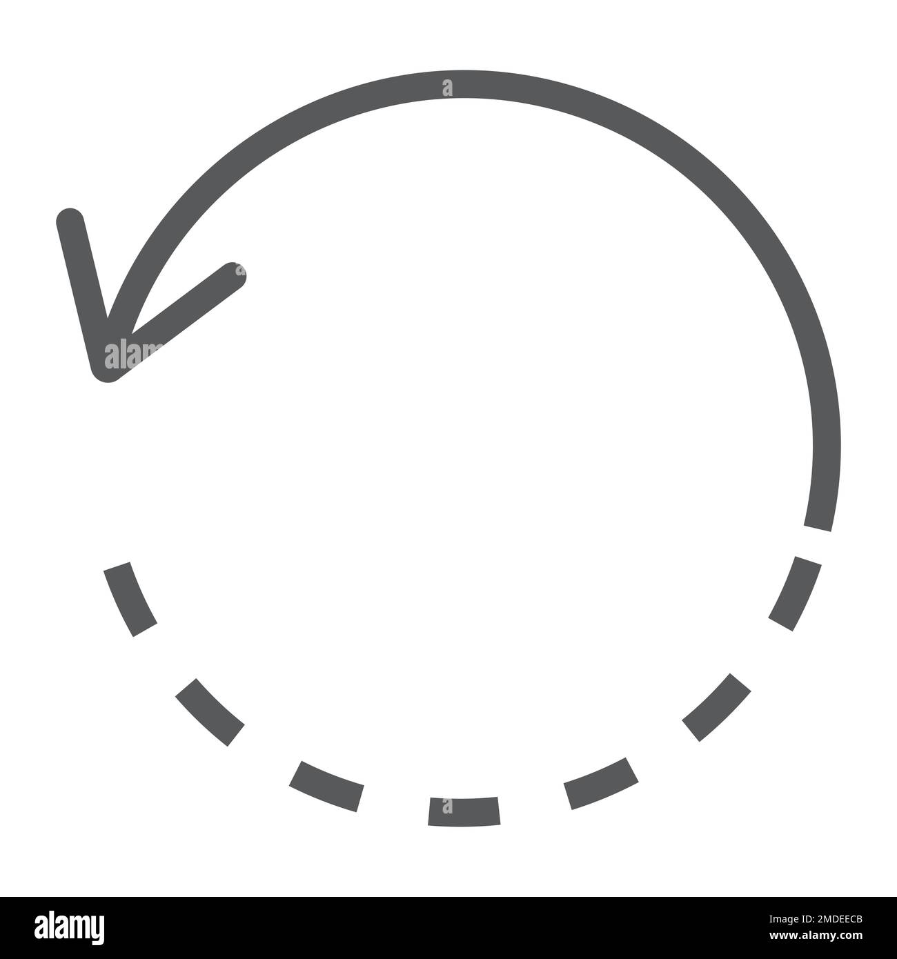 Rotate line icon, tools and design, circle sign, vector graphics, a linear pattern on a white ...