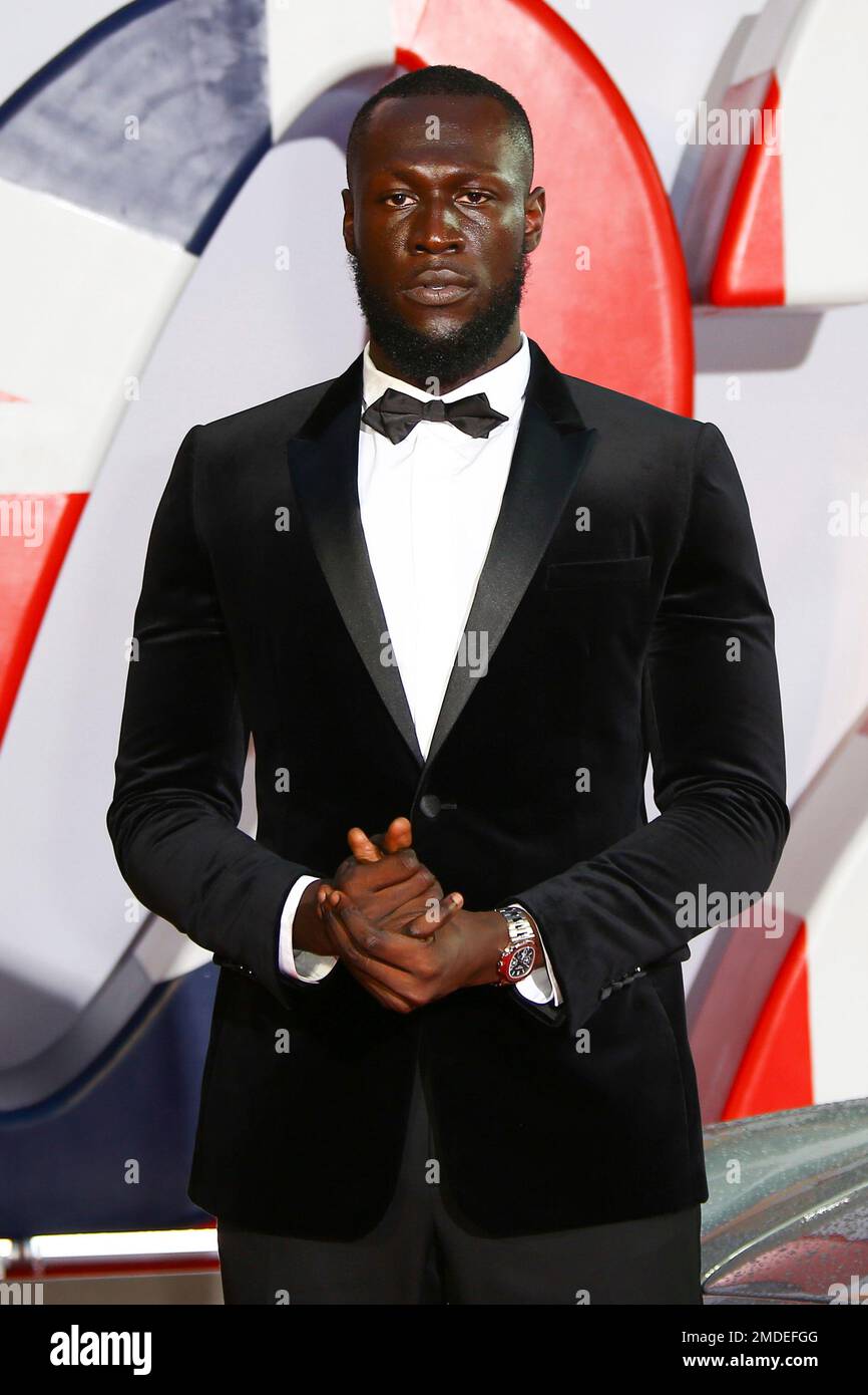 Stormzy poses for photographers upon arrival for the World premiere of ...