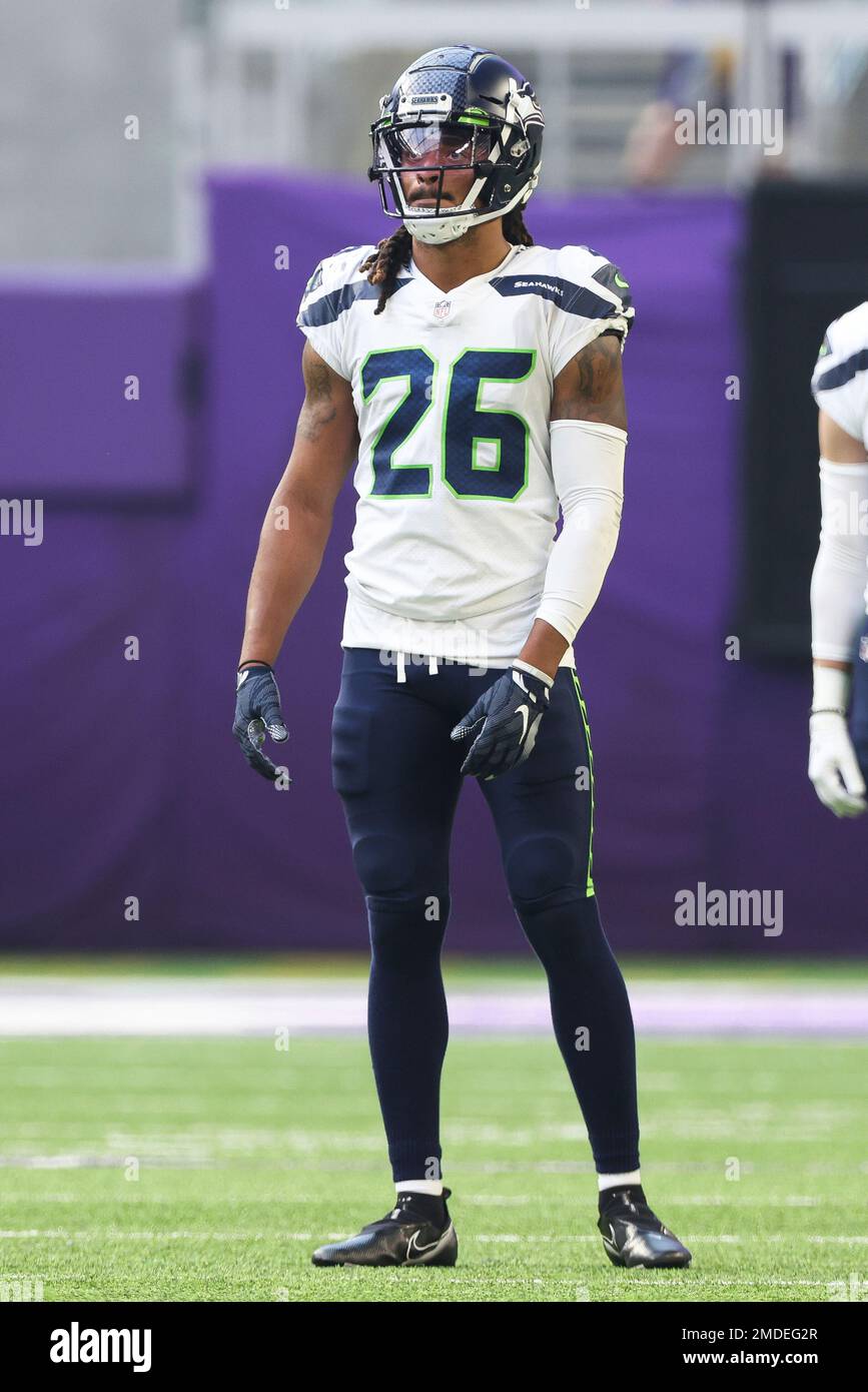 Seattle Seahawks defensive back Ryan Neal (26) on the field during the ...