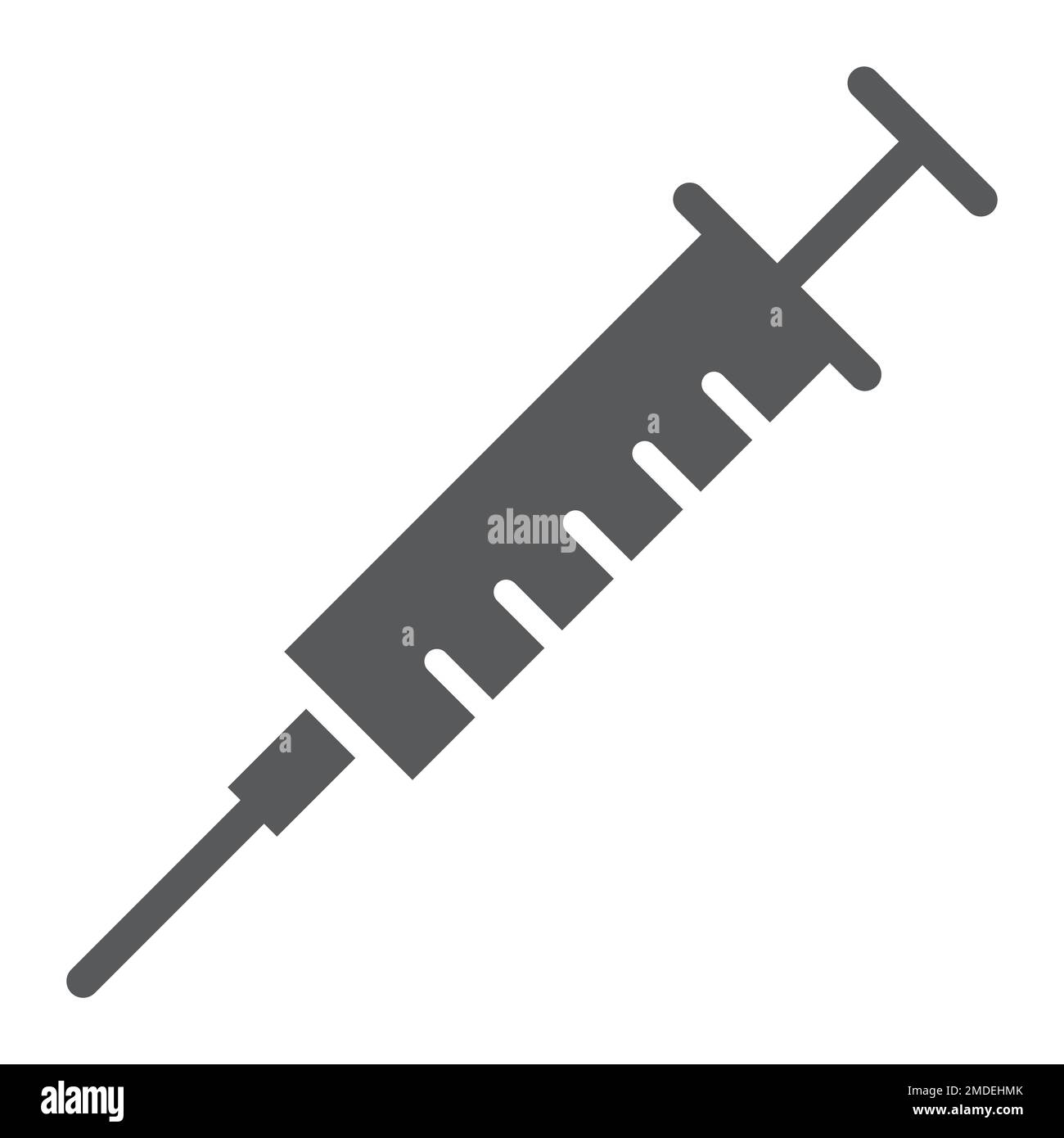 Syringe injection glyph icon, medical and hospital, needle sign, vector ...