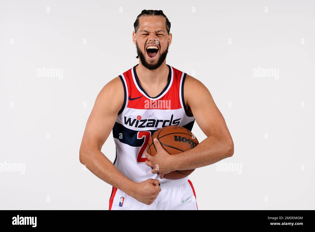 Washington Wizards forward Jordan Schakel poses for a photograph during ...
