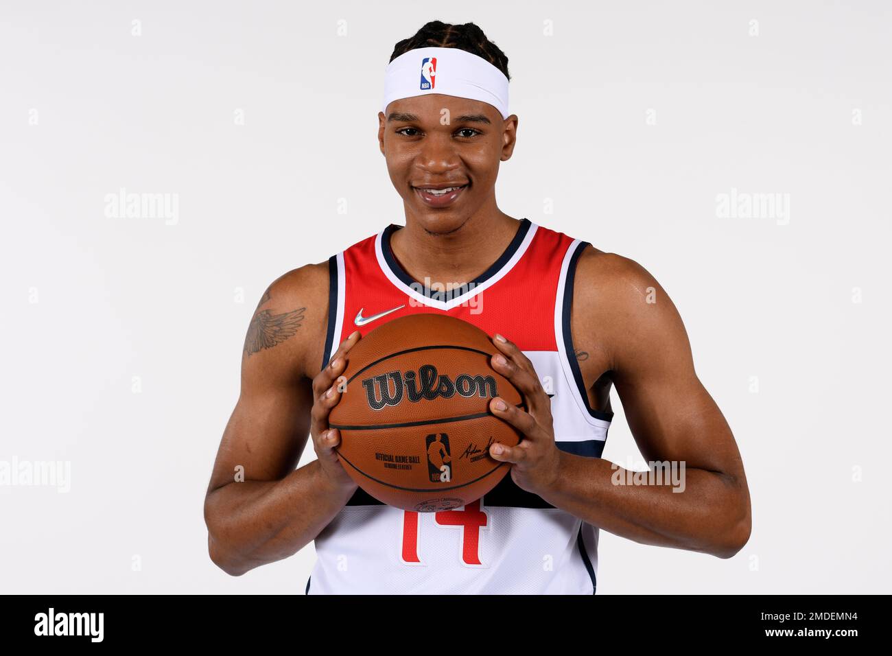 Washington Wizards forward Isaiah Todd poses for a photograph during an ...