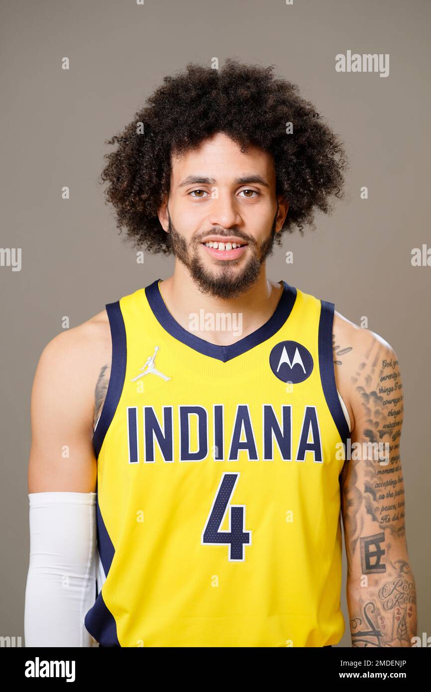 Indiana Pacers guard Duane Washington, (4) poses for a portrait during ...