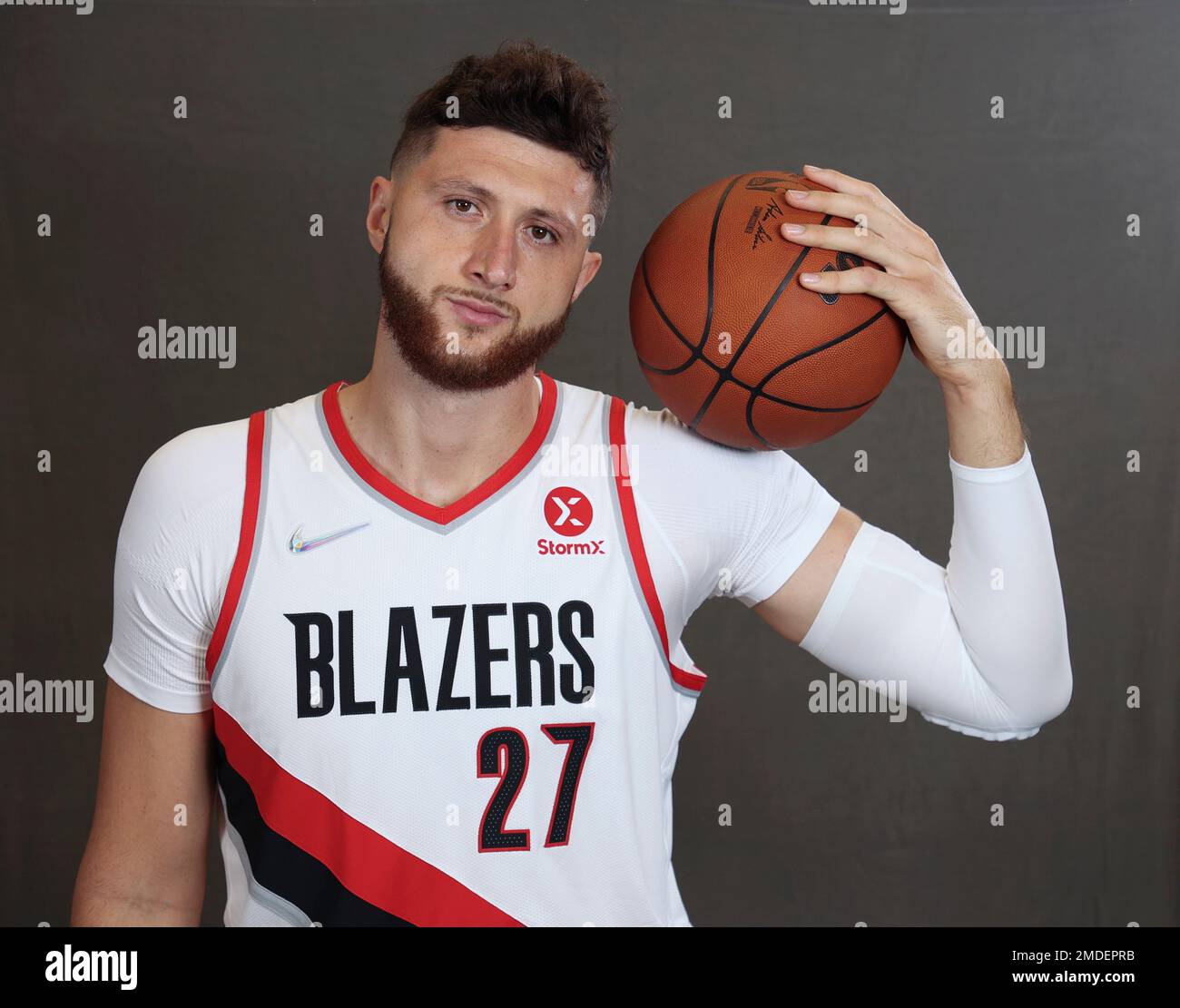 Portland Trail Blazer's Jusuf Nurkic during the NBA basketball team's ...